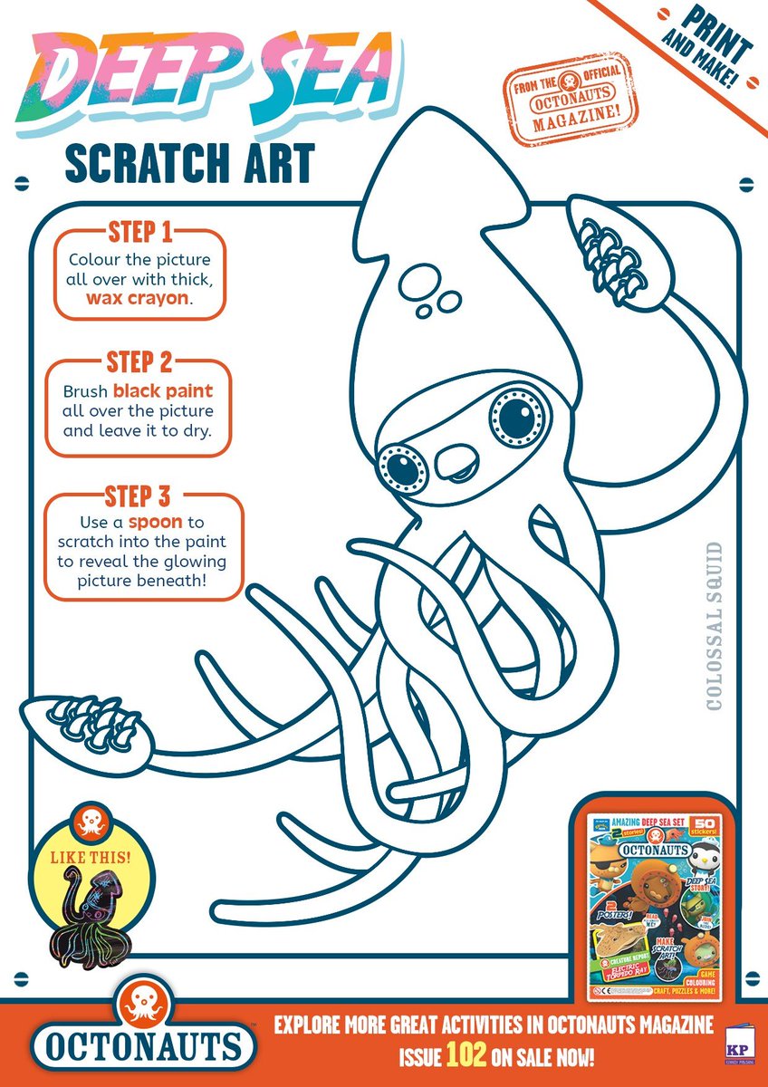 Colossal Squid Coloring Pages