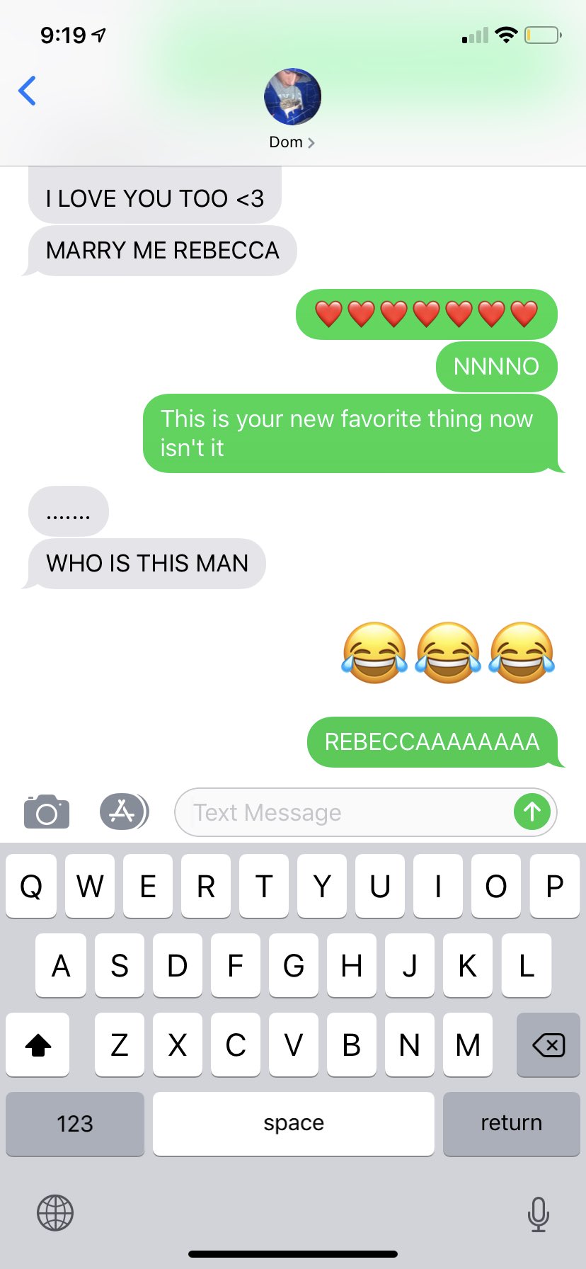 Rebecca Text