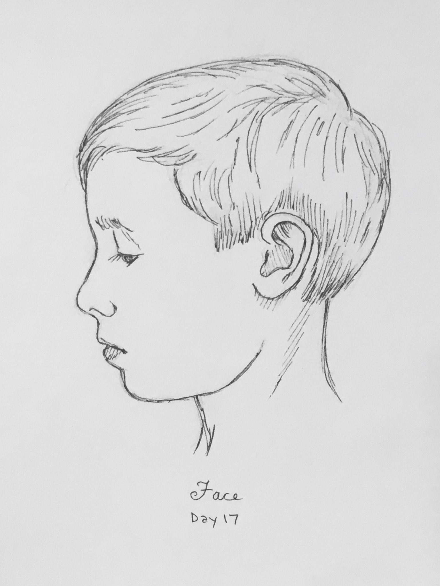 Side View Of Face Outline