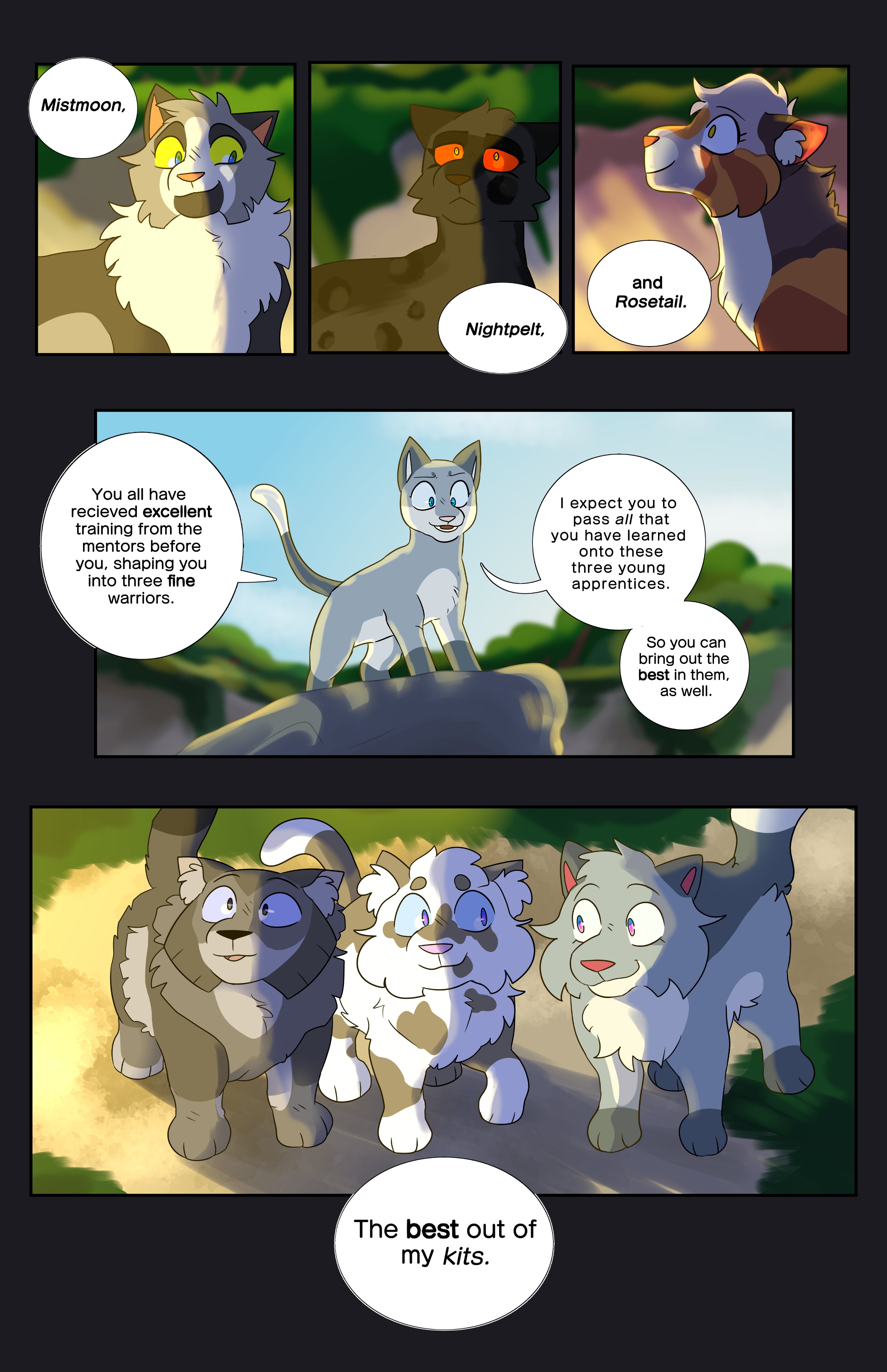 COMMS CLOSED (6/6) on Twitter: "a #warriorcats comic set in the Tinyfoot AU. here, both of ...