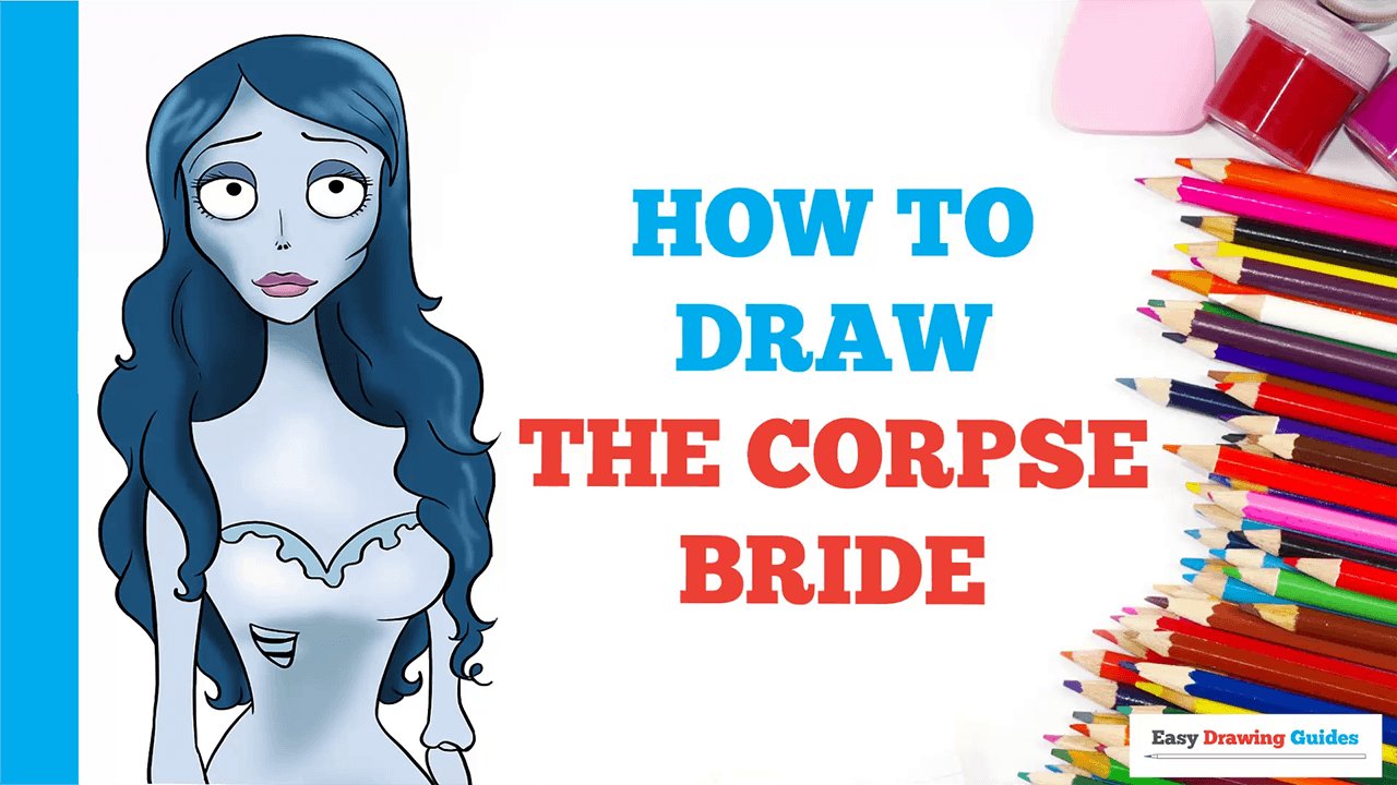 Easy Corpse Bride Drawing