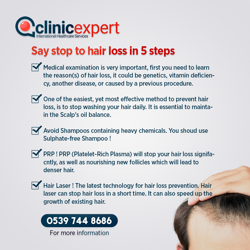Clinicexpert On Twitter Say Stop To Hair Loss In 5 Steps For More