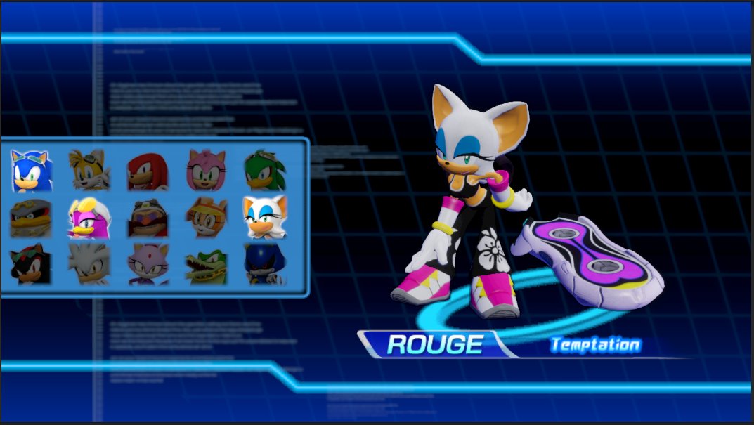 Rouge The Bat Sonic Riders Zero Gravity