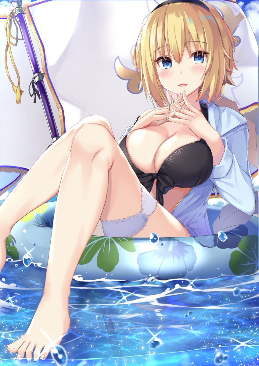 ジャンヌ・ダルク ,ジャンヌ・ダルク(水着) ,null ,マシュ・キリエライト(Fate) ,シリアス(アズールレーン) ,玄奘三蔵 「#巨乳を貼るとRTといいねがブワアアァって伸びる ...