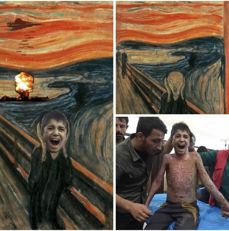 Boy Screaming Painting