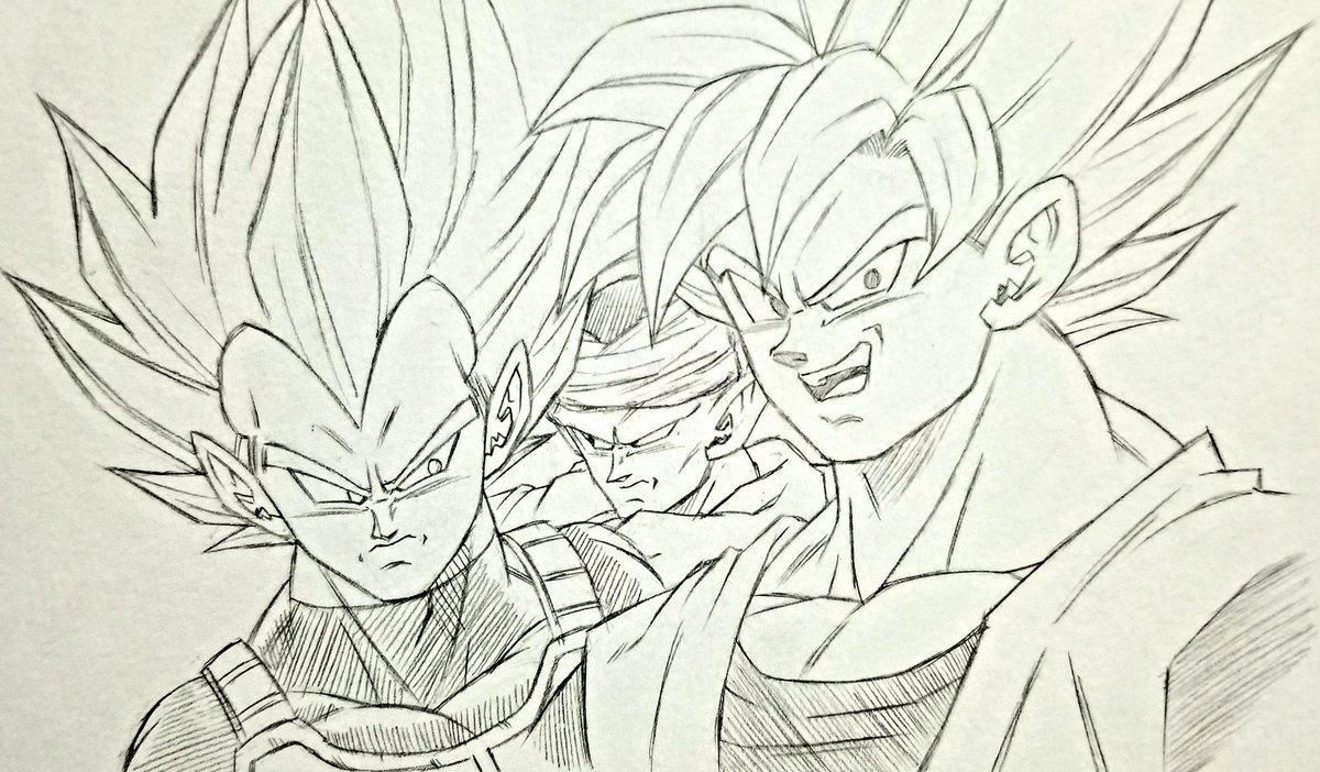 Vegeta And Goku Drawing