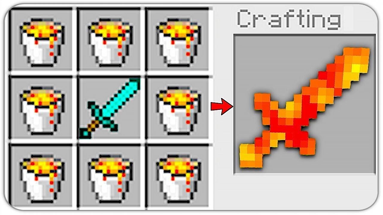 Minecraft Diamond Sword Recipe