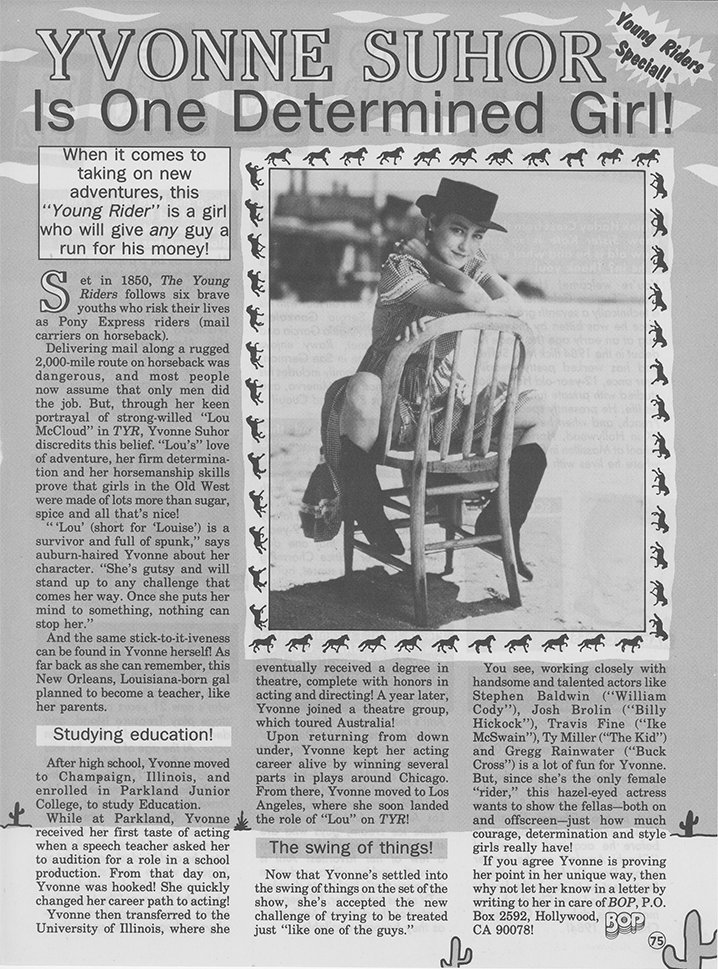 Yvonne Suhor Young Riders