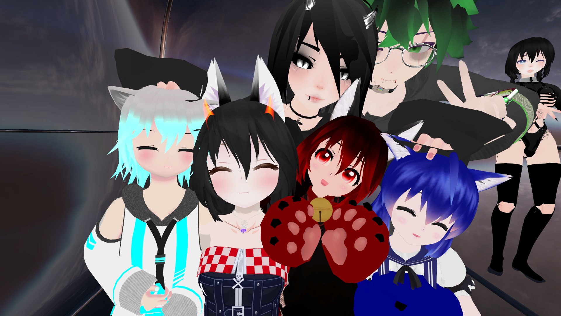 ShrillyVR on Twitter: "1 - having fun with one of my vrc families ^~^ 2 - ran into a bunch of ...