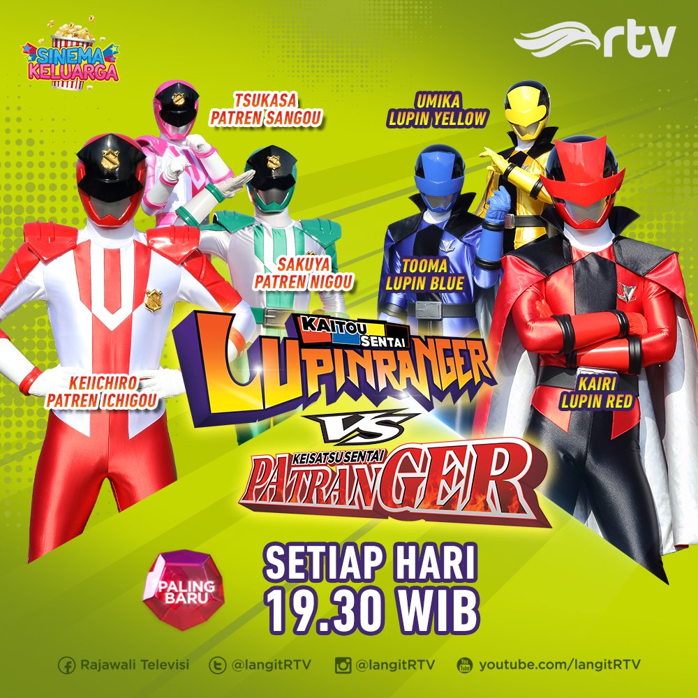 RTV on Twitter: "Para Patranger berubah menjadi Patren Union, tidak mau kalah para Lupinranger ...