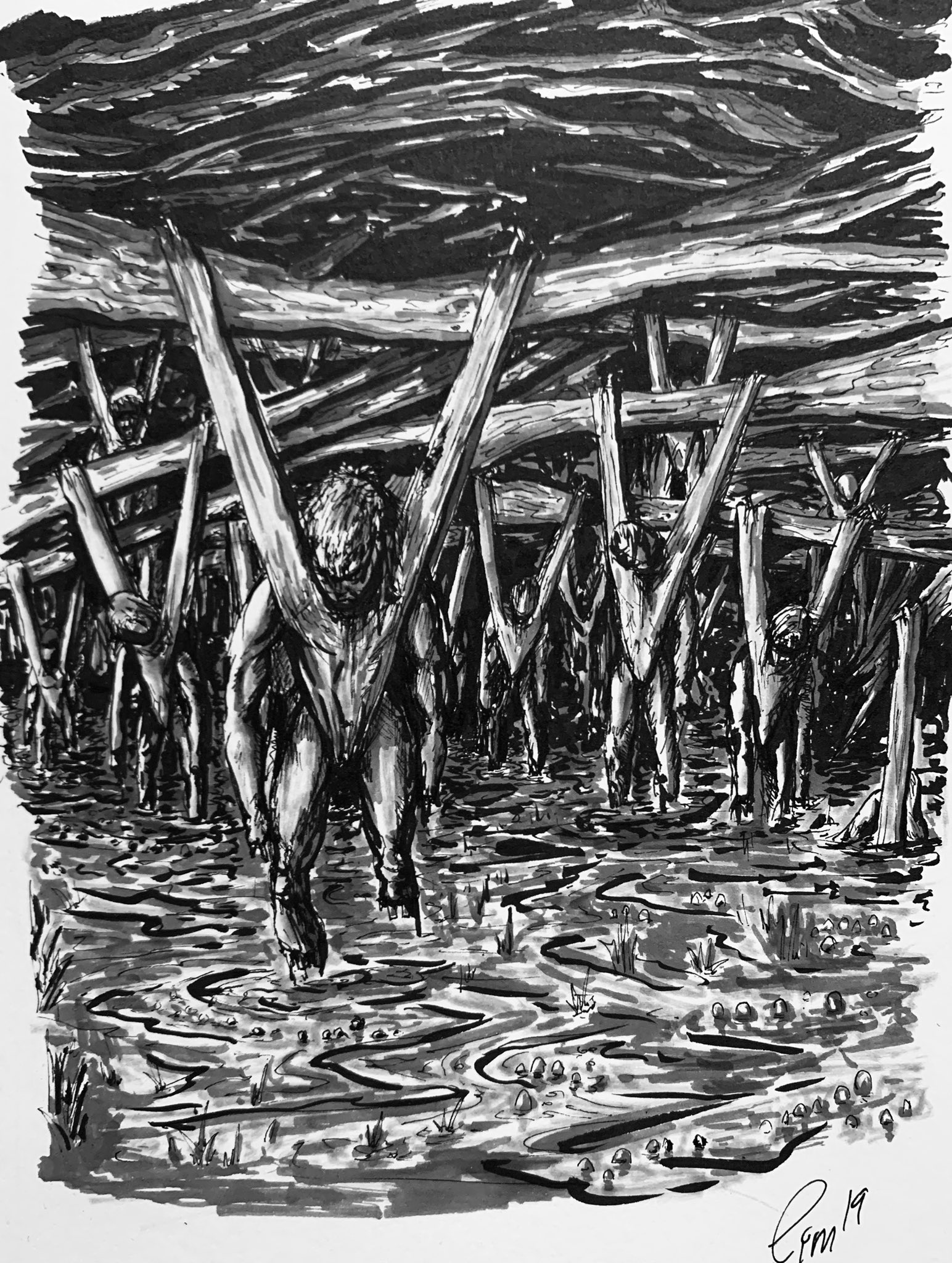 Hanging Meat Painting