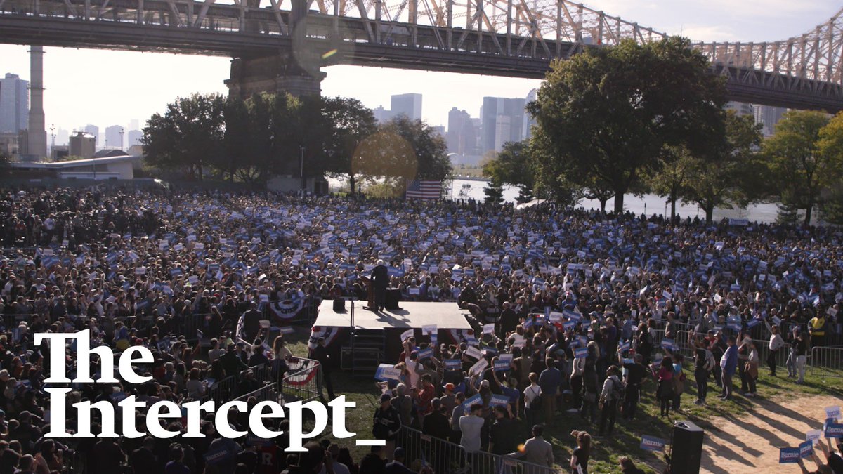 With a massive rally in New York City as the backdrop, BernieSanders ...