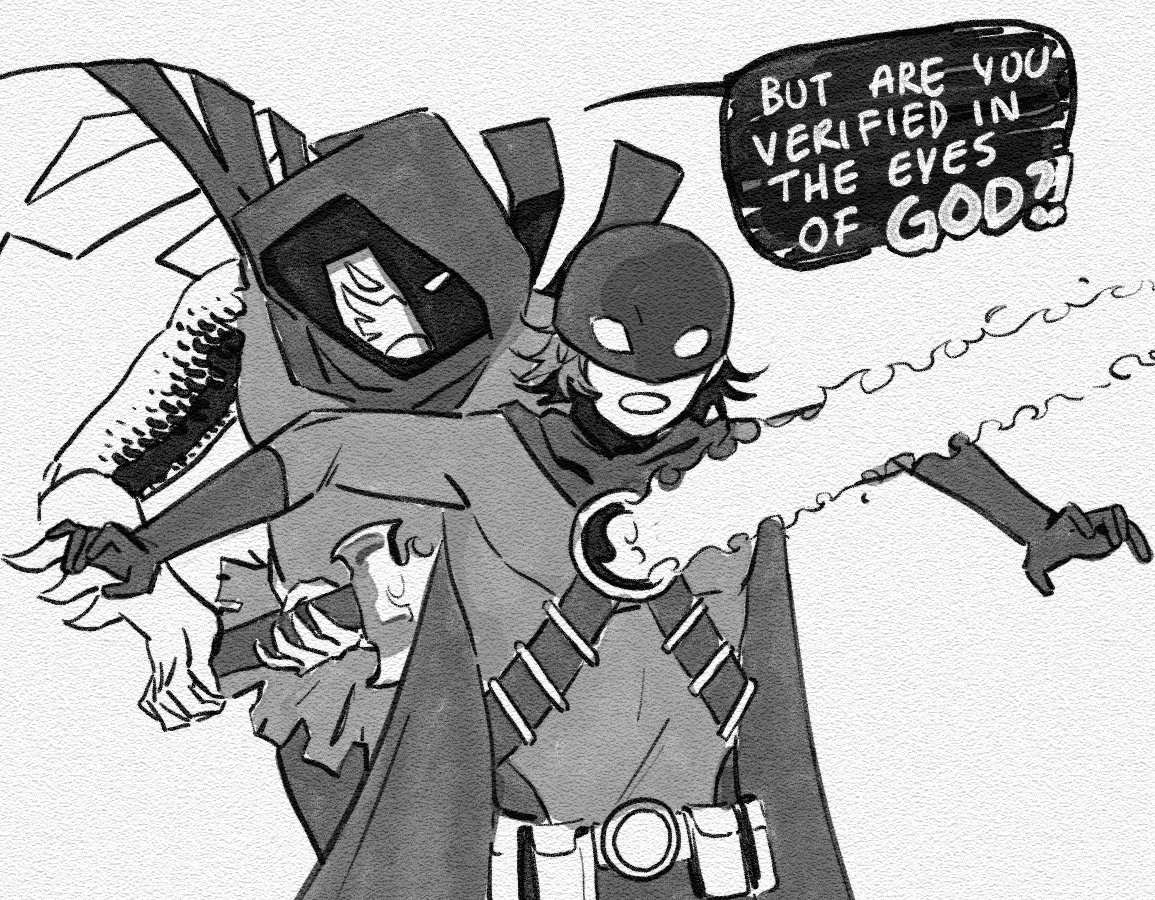 「Ras: ??????????? Dick: Yeah, well. Hes Robin, so. 」PURPLEの漫画