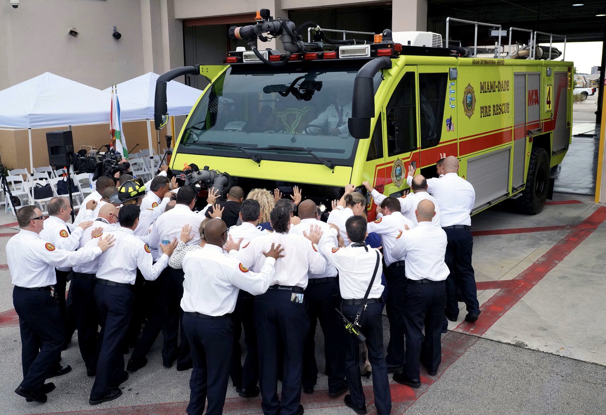 Miami Airport Fire Department Cherry Capital Airport Conducts Fire