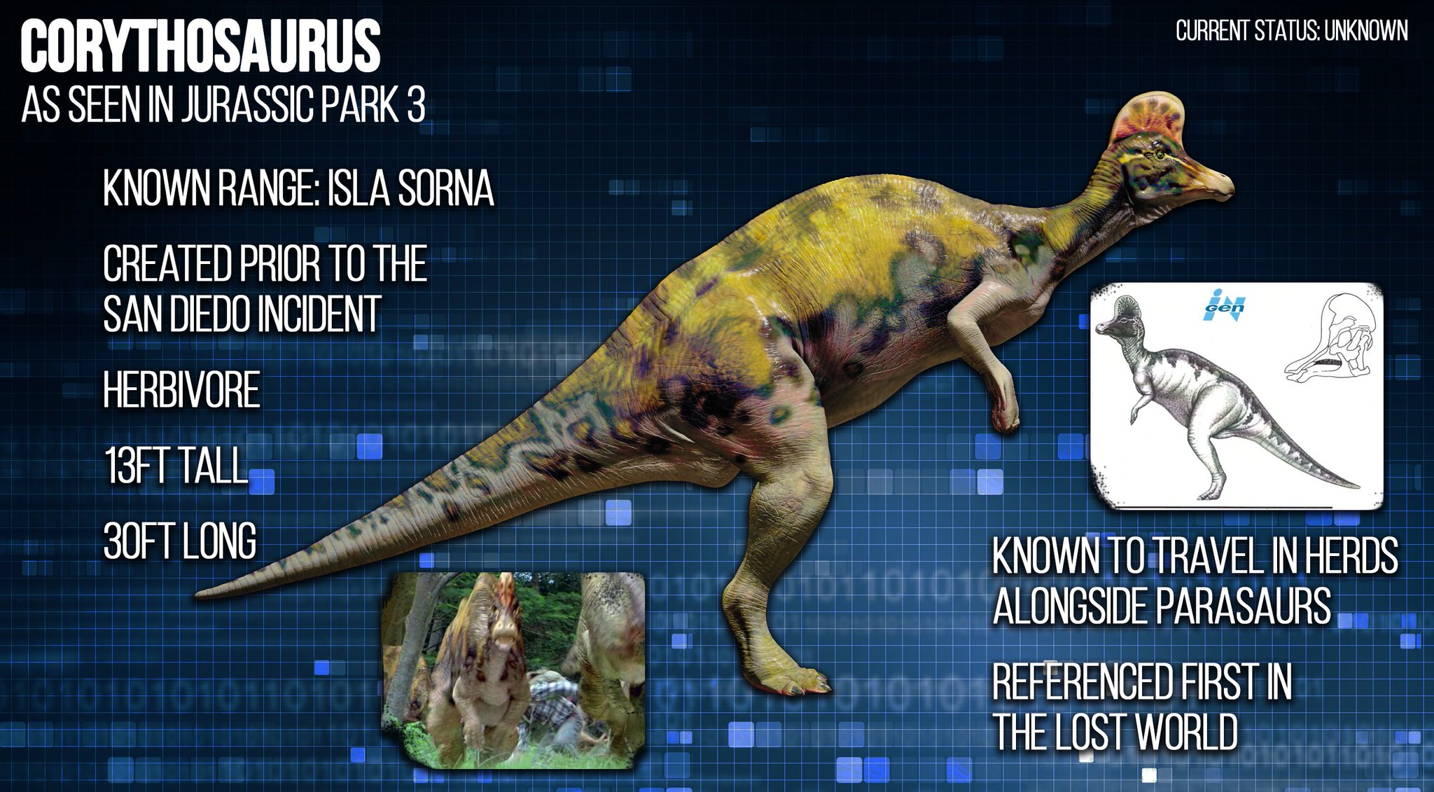 Jurassic Park 3 Corythosaurus