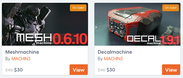 MACHINƎ on Twitter: "#MESHmachine and #DECALmachine are on sale on Blender Market to celebrate # ...