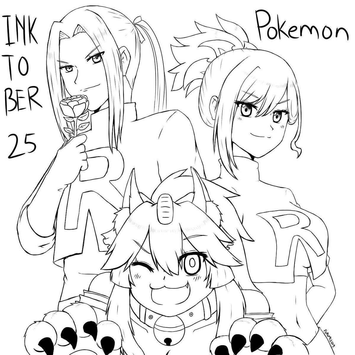 「FGO Inktober Day 25: Pokemon Featuring: Sasaki Kojiro as Koj」Furumiの漫画
