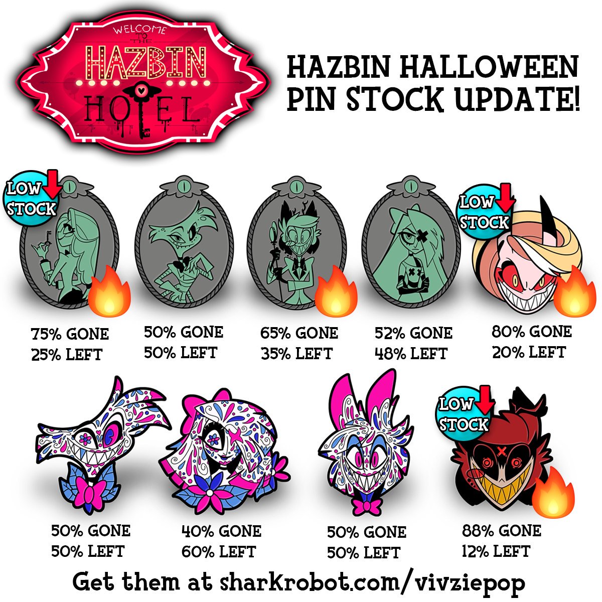 DISO Hazbin Hotel Pins Hazbin Hotel Charlie, Boss, Cartoon, 50% OFF