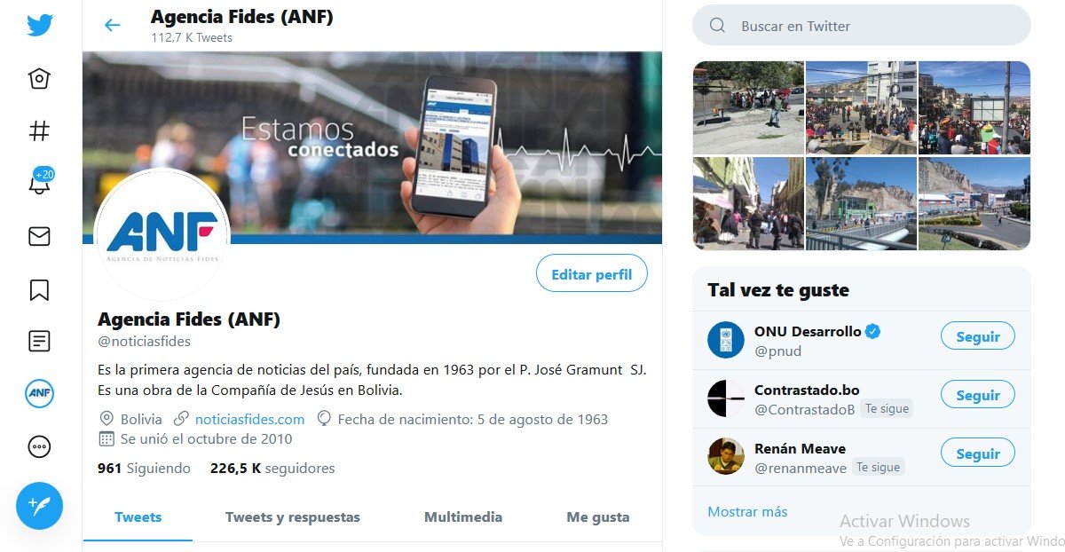 Agencia De Noticias Fides On Twitter Último Anf La Agencia De