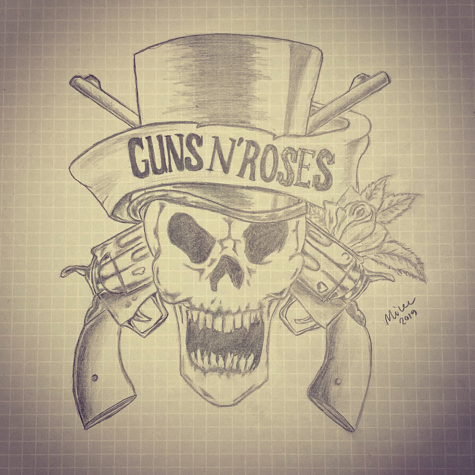Guns N Roses Skull Logo