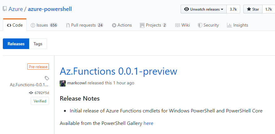Jan Egil Ring on Twitter: "Look what just became available 👌 Install-Module -Name Az.Functions ...