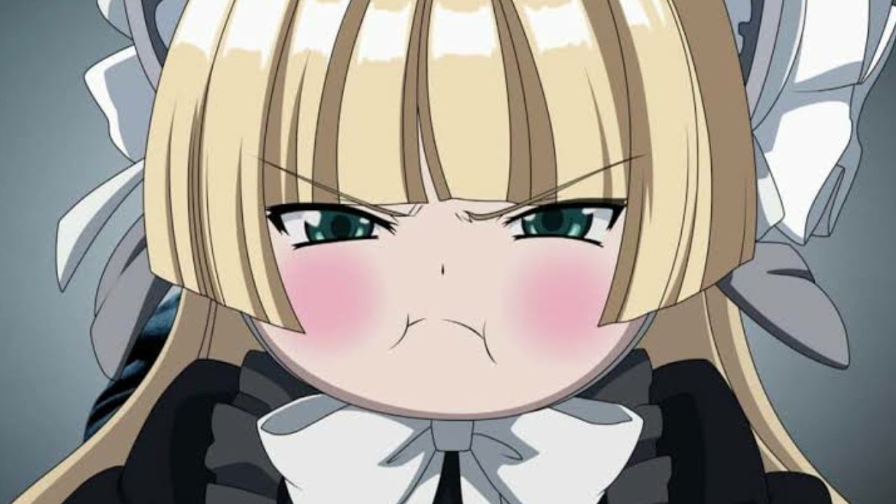 Angry Face Anime Girl