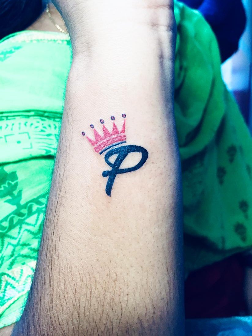 P Letter Tattoo Designs