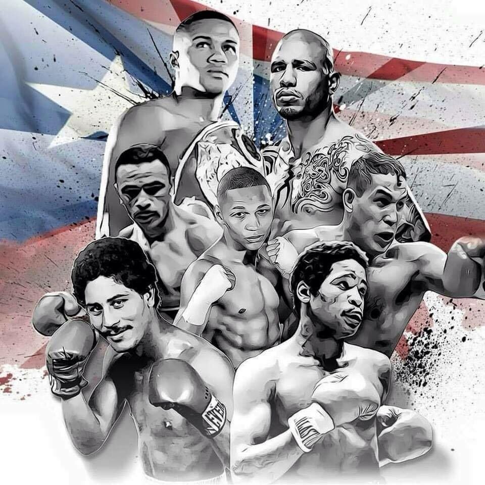 Boxing Legends Collage