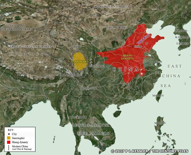 Shang Dynasty Map