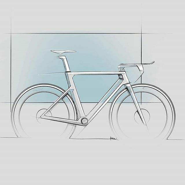 Road Bike Drawing