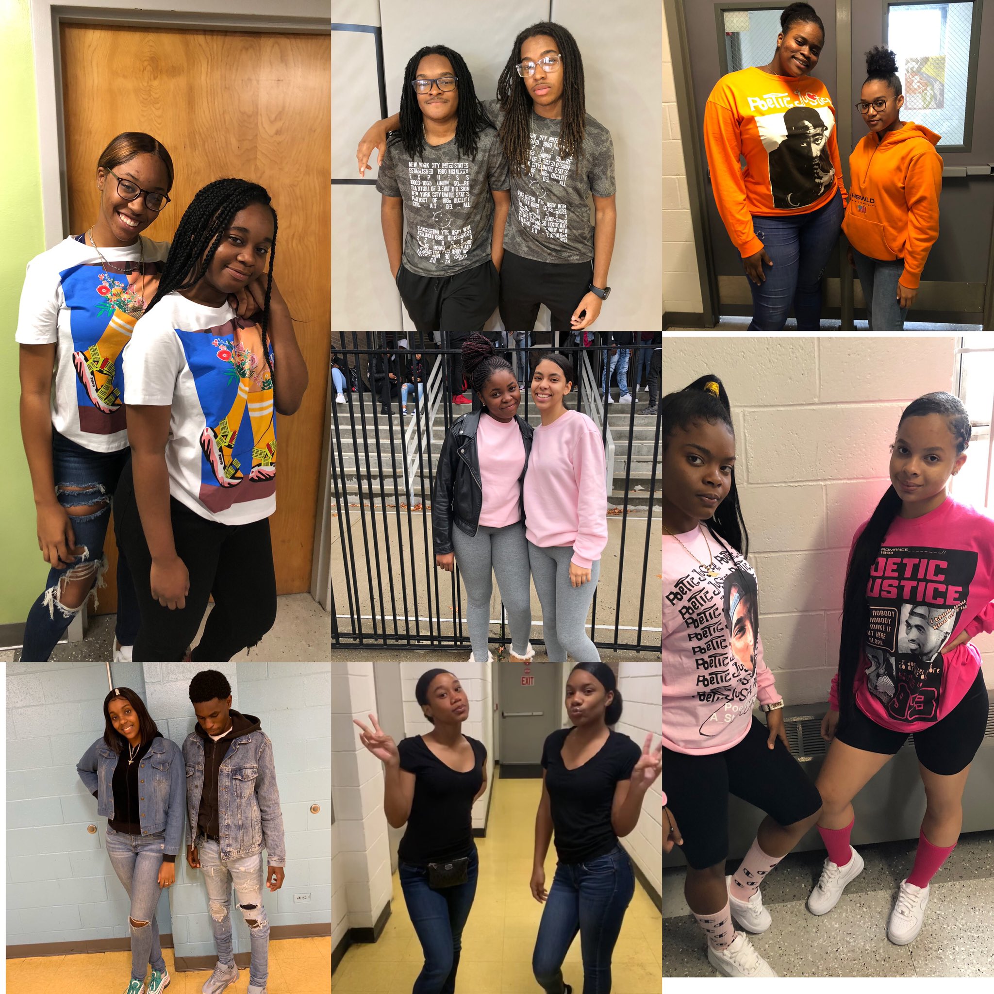 High School Spirit Week Twin Day