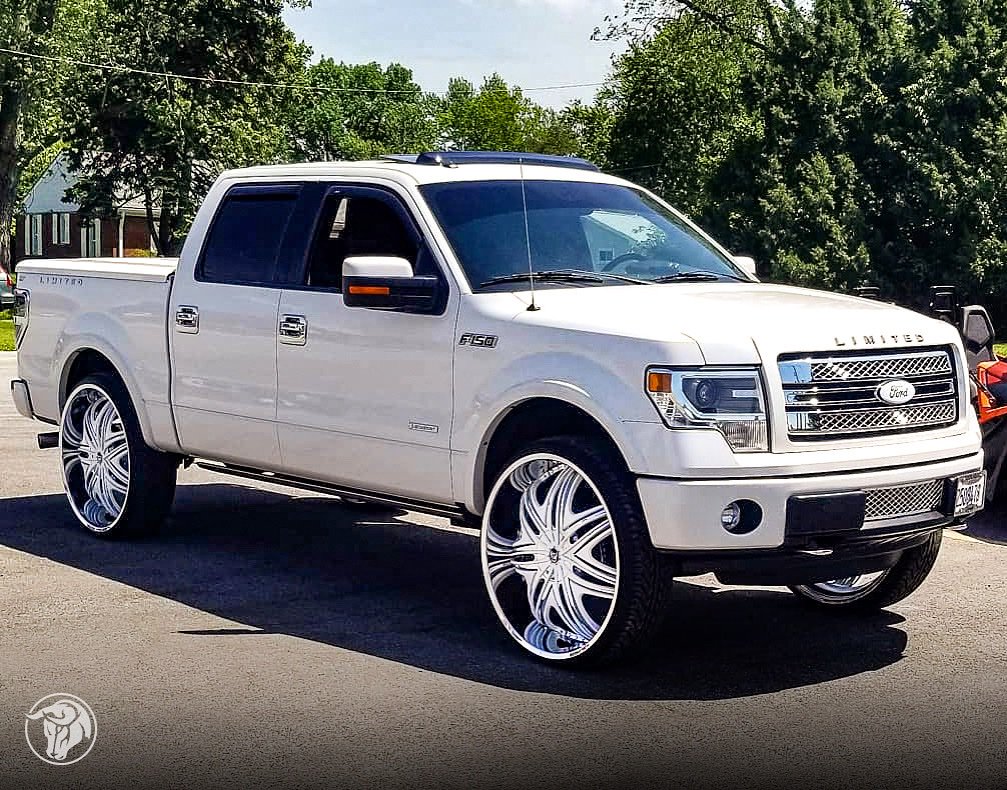 White Ford F150 Rims