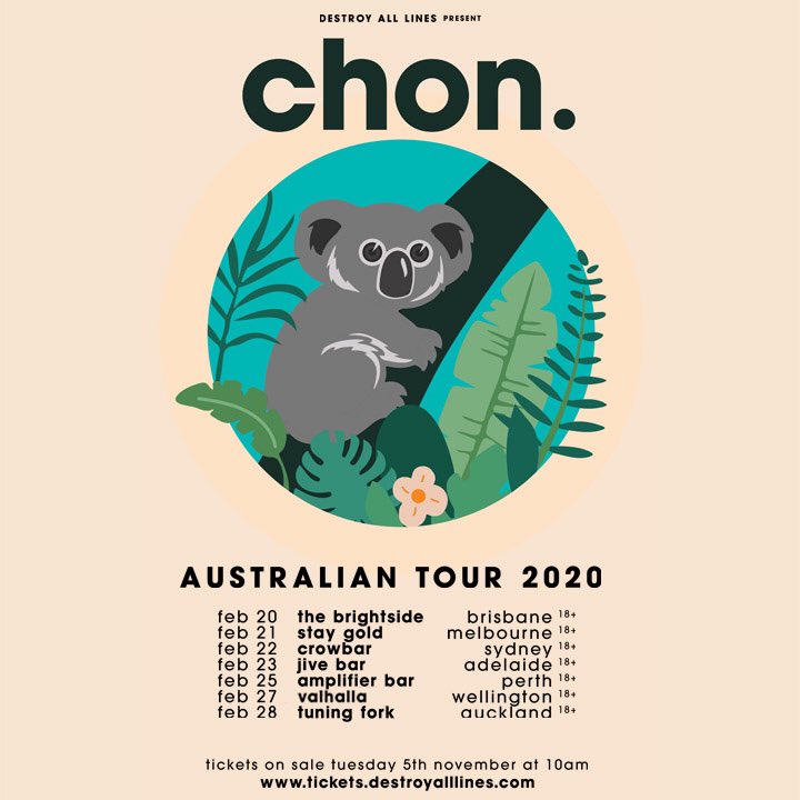 CHON on Twitter: "see you in 2020 australia 🐨 ️ tickets on sale tuesday november 5th https://t ...
