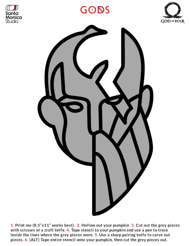 Loki Helmet Stencil