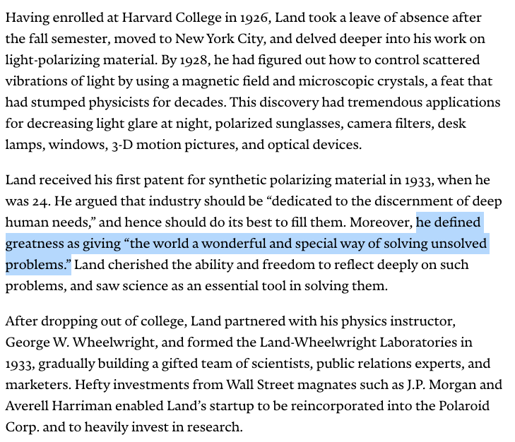 Thread by @visakanv: "Edwin Land [1909–1991], founder of Polaroid en ...