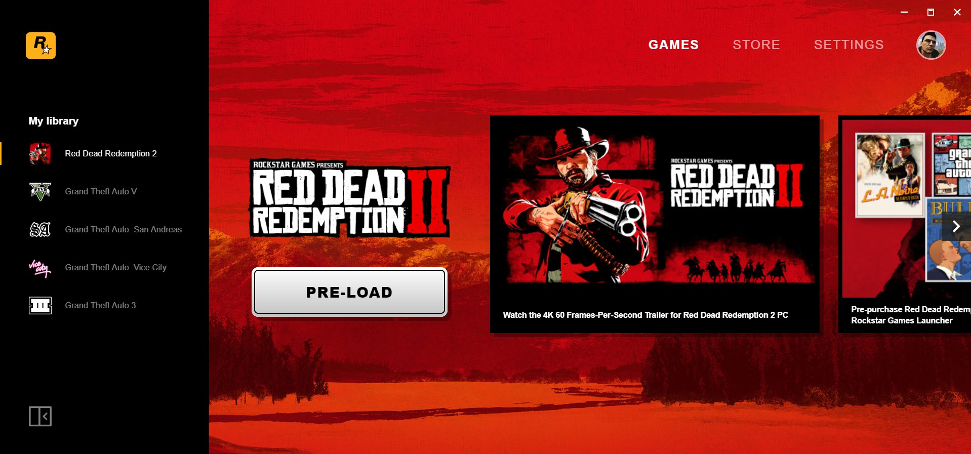 Red dead redemption launcher