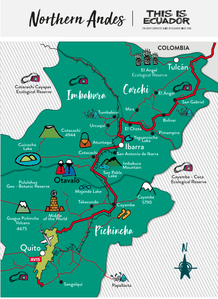 Ecuador Mapa Turistico