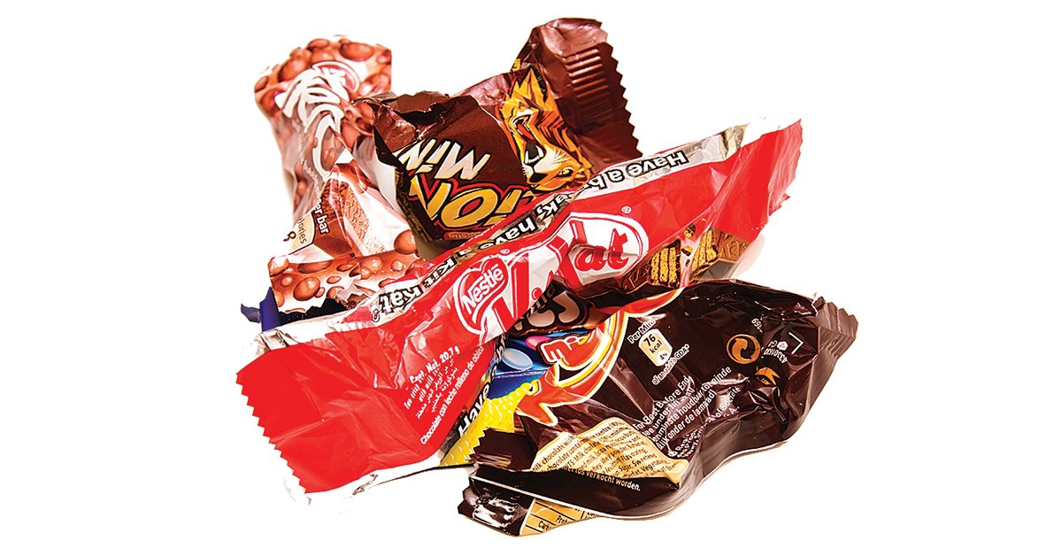 Candy Wrappers Trash