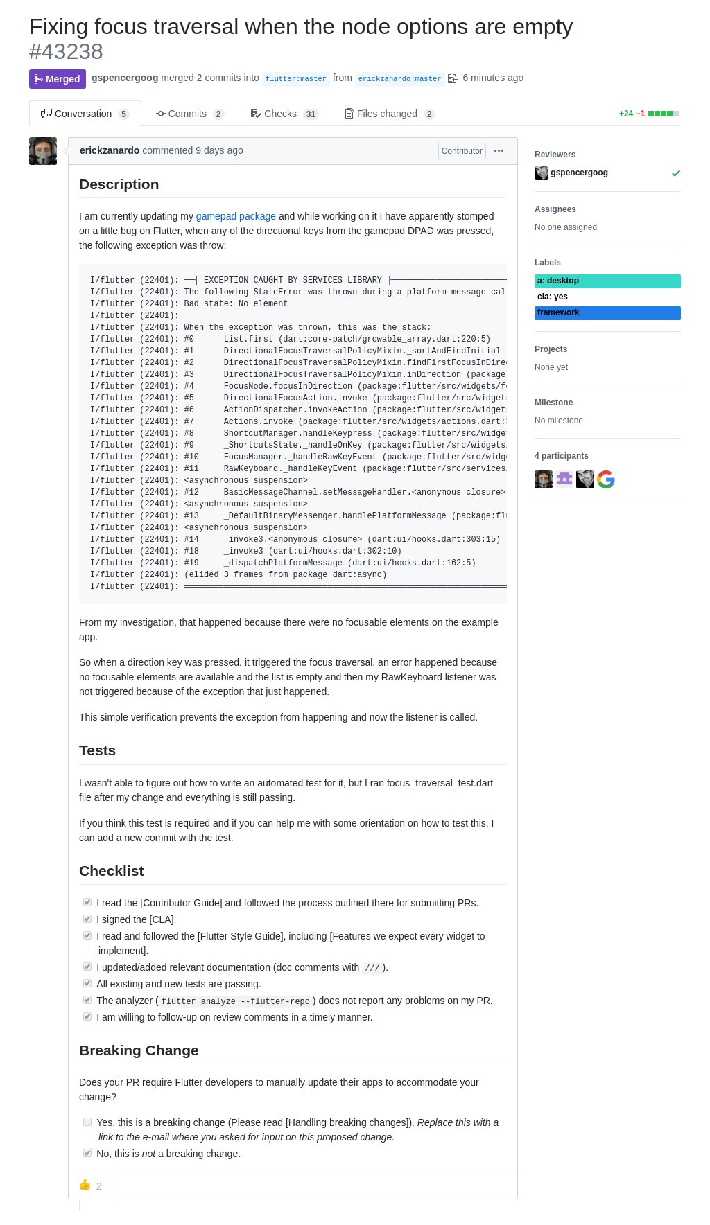 Flutter Merge On Twitter Flutter Pull Request Fixing Focus Traversal When The Node Options 5366