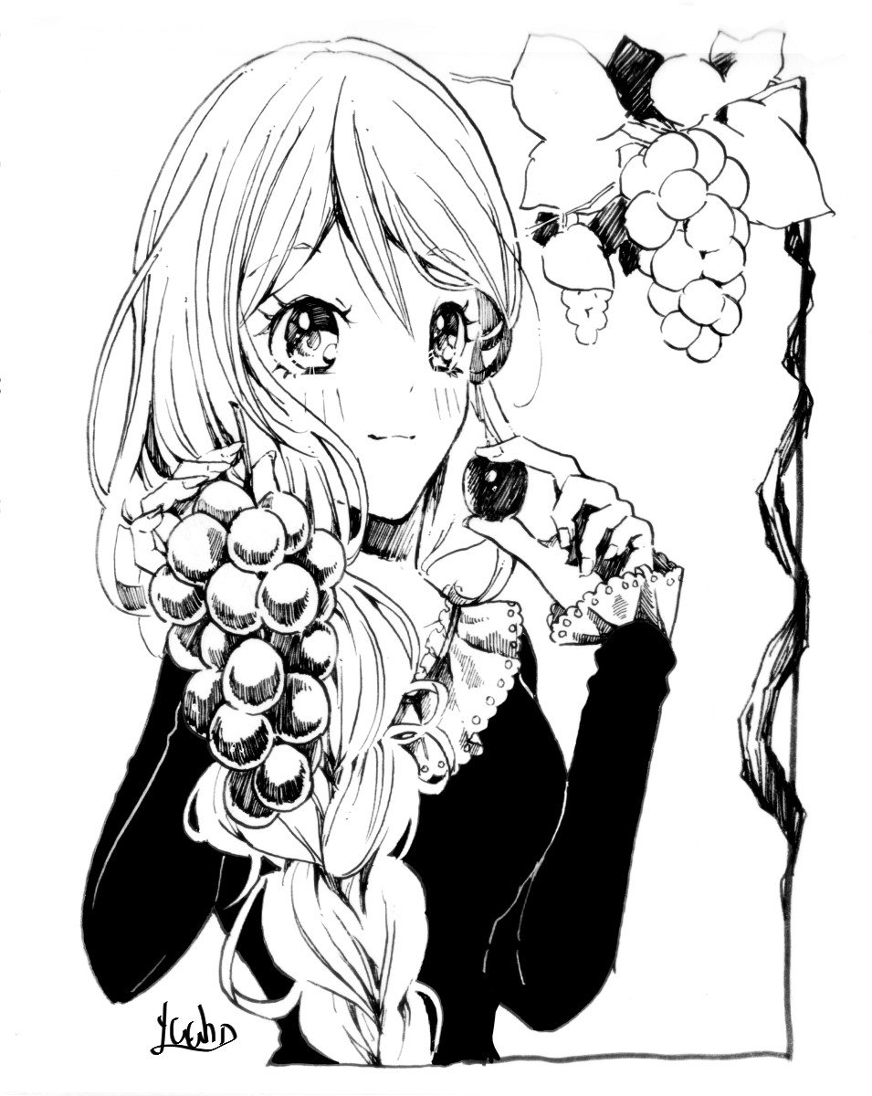 「31. Ripe #inktober #Inktober2019 」|ゆうひの漫画