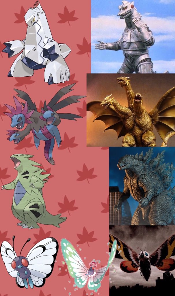 Godzilla Pokemon Team