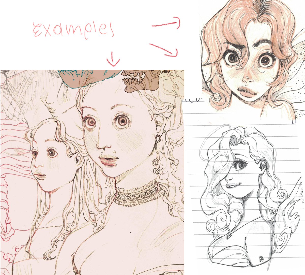 「some examples of my sketchy style