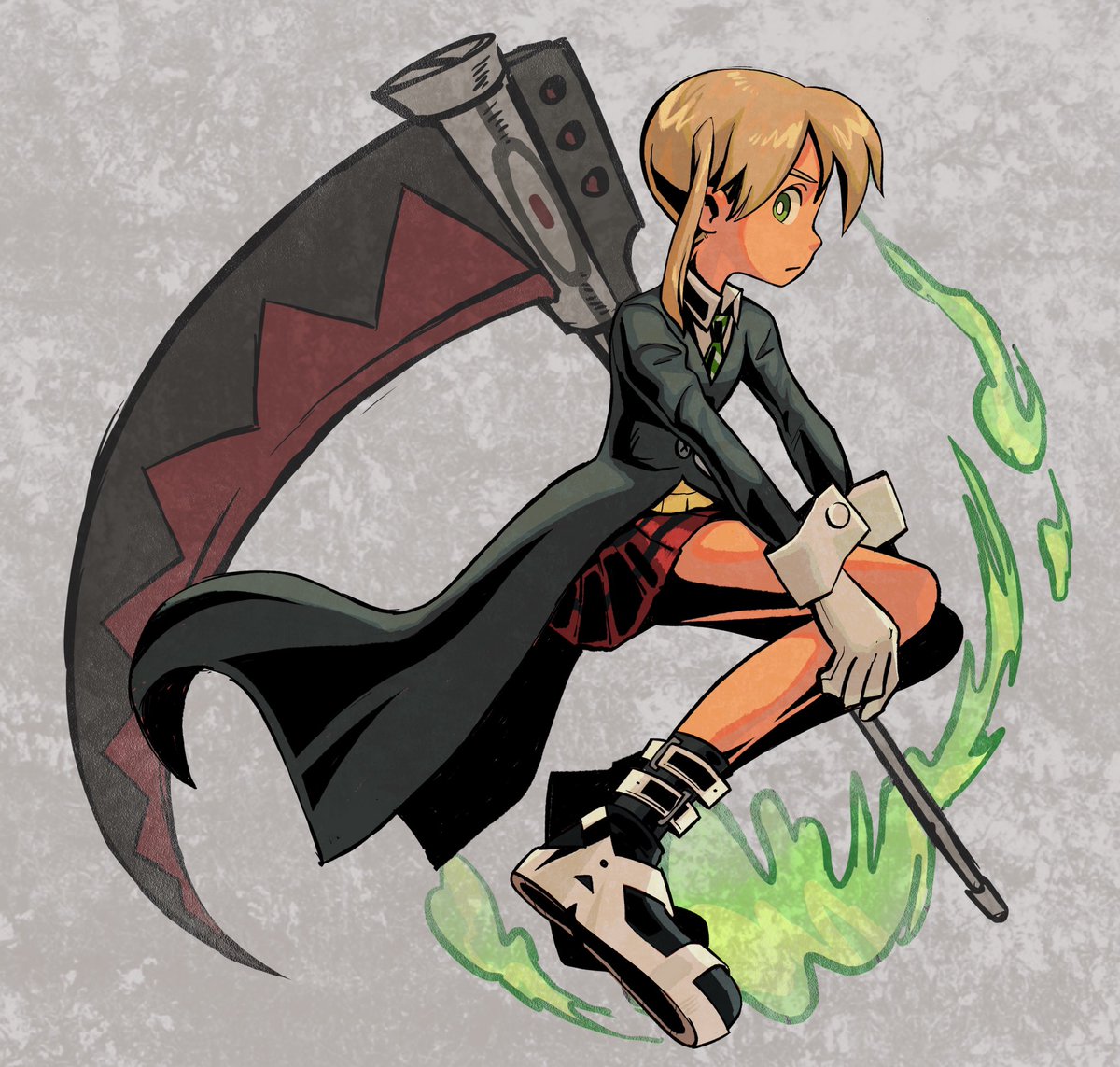 「did a SOUL EATER art trade with @MeriboA」|kris 🦦 🔜 LVFCのイラスト