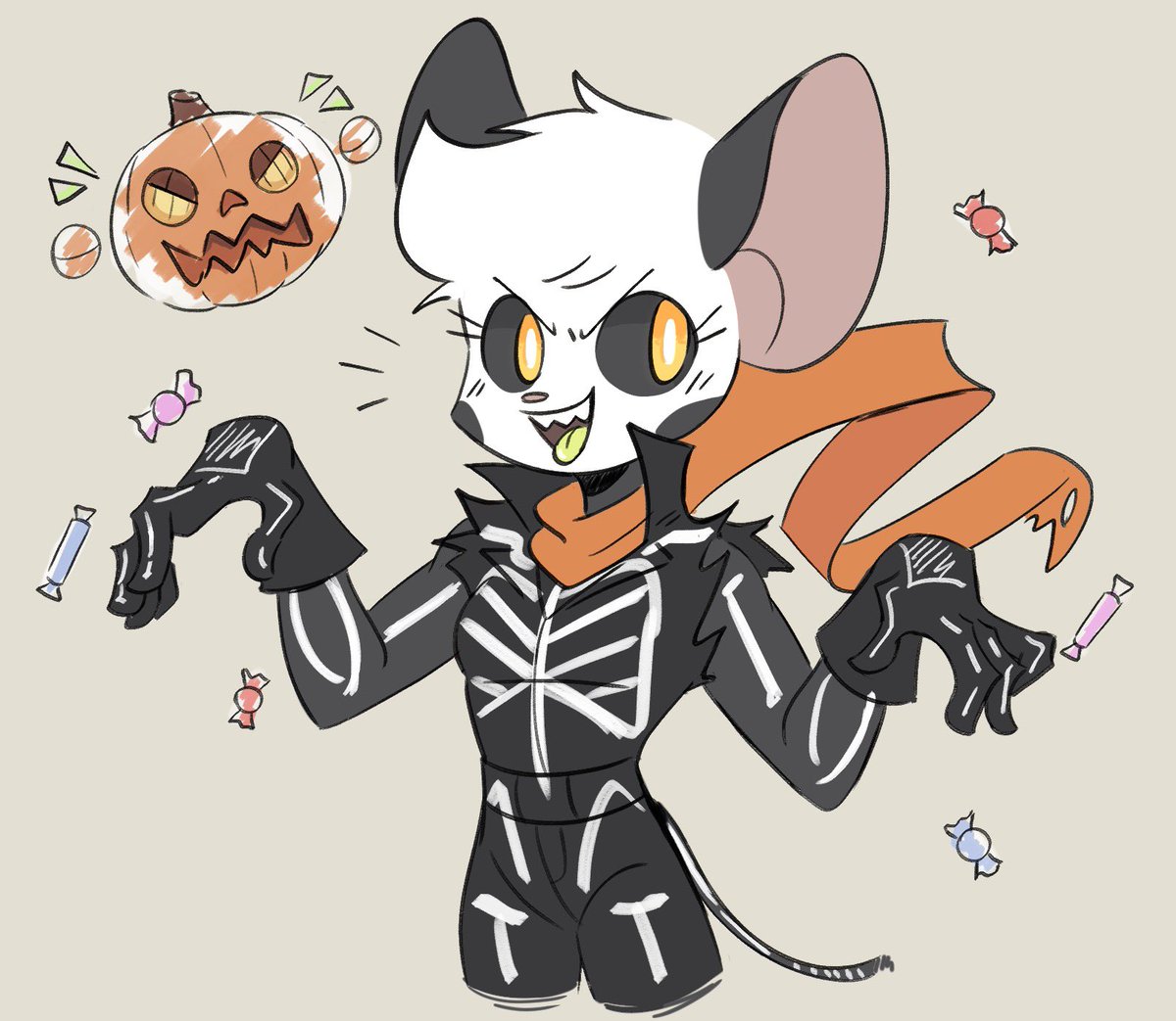 「Spooky, Skelly Mags! Happy Halloween!!!」|Andy Ayalaのイラスト