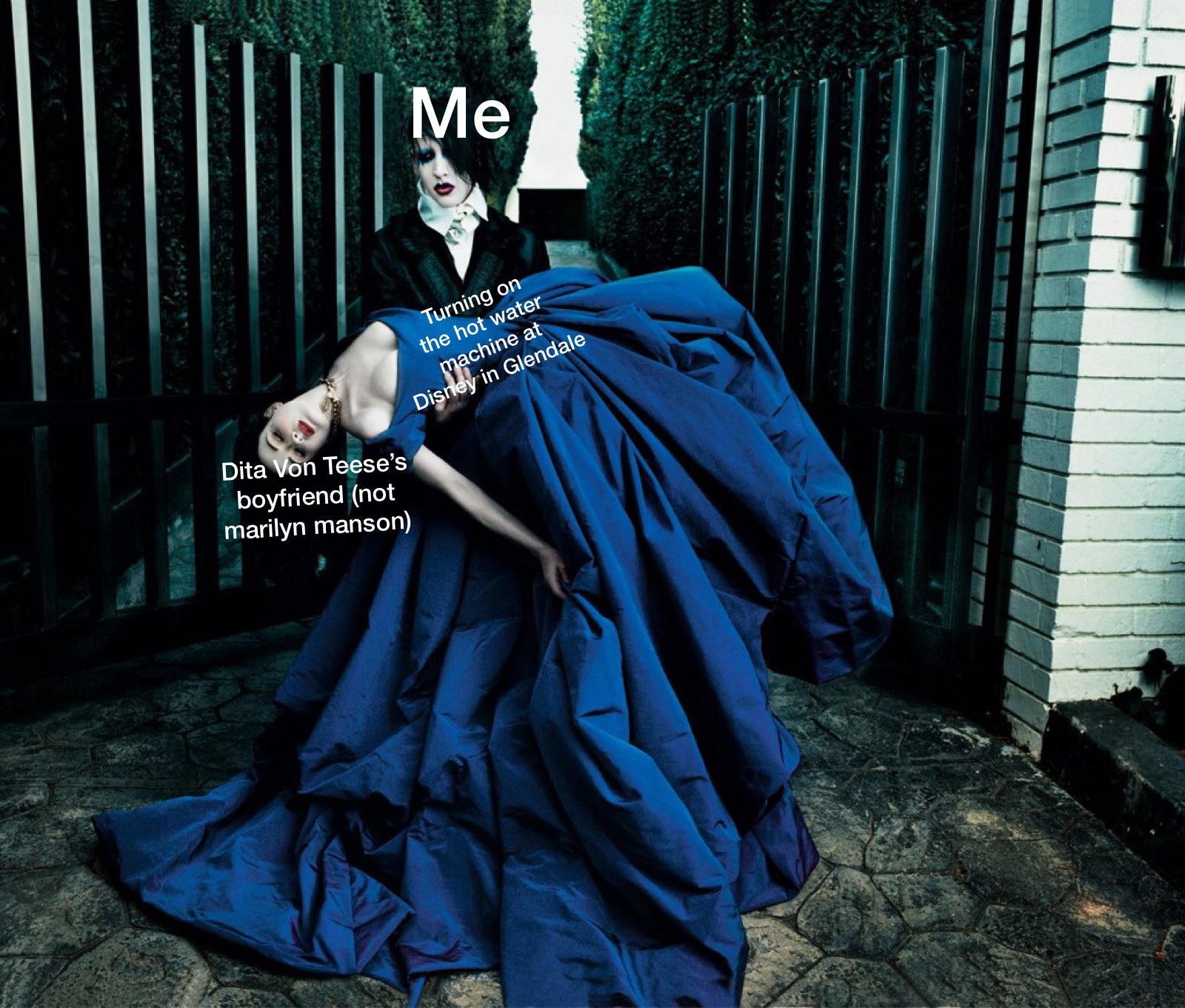 Marilyn Manson And Dita Von Teese Wedding Rock Star Marilyn Manson