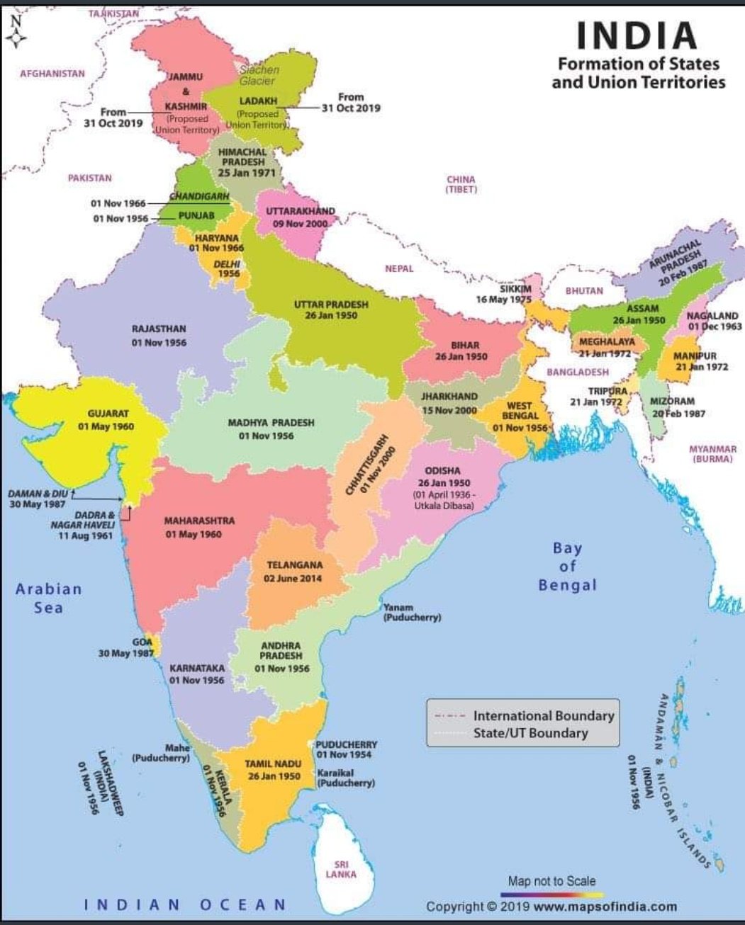 Bharat Mata With Map