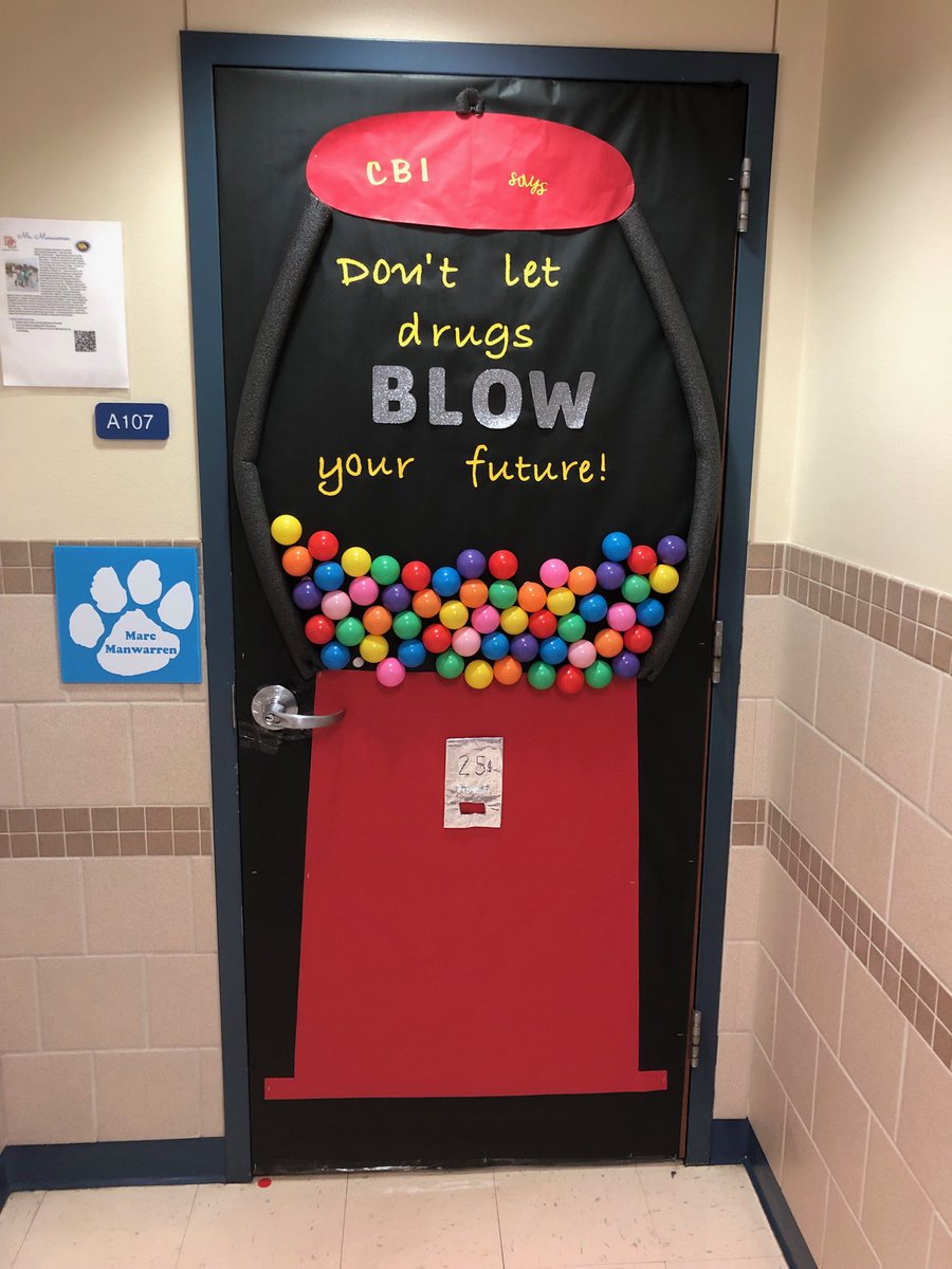 Say No To Drugs Door Decoration Ideas