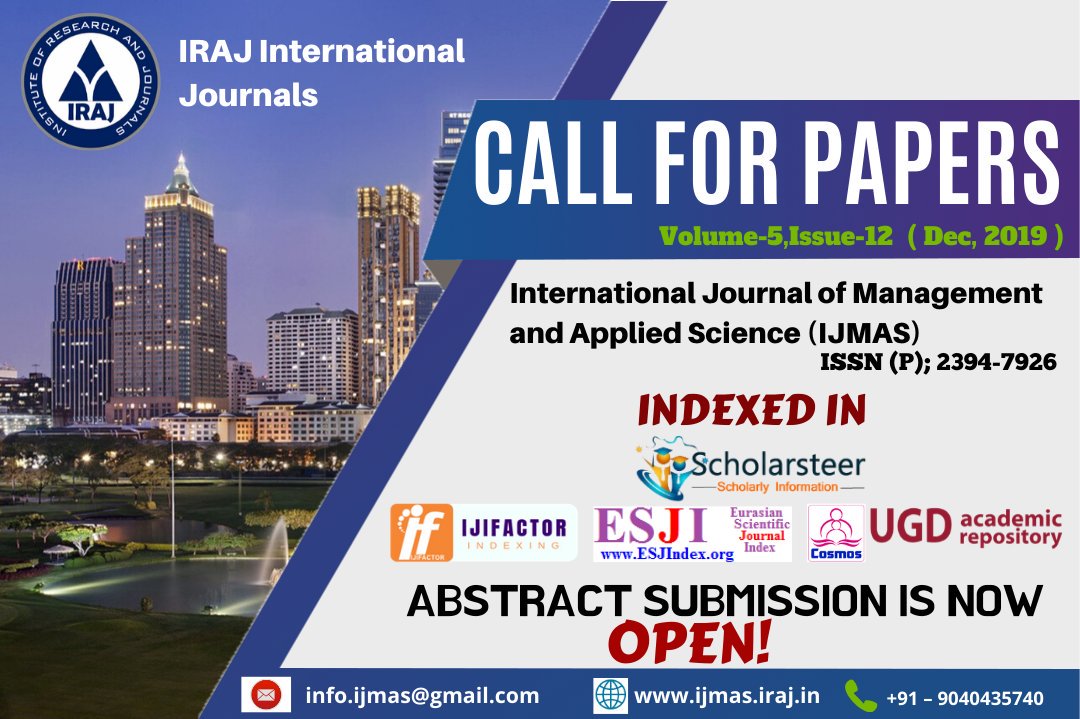 IJMAS JOURNAL on Twitter: "Submit papers for the upcoming issue : International Journal of ...