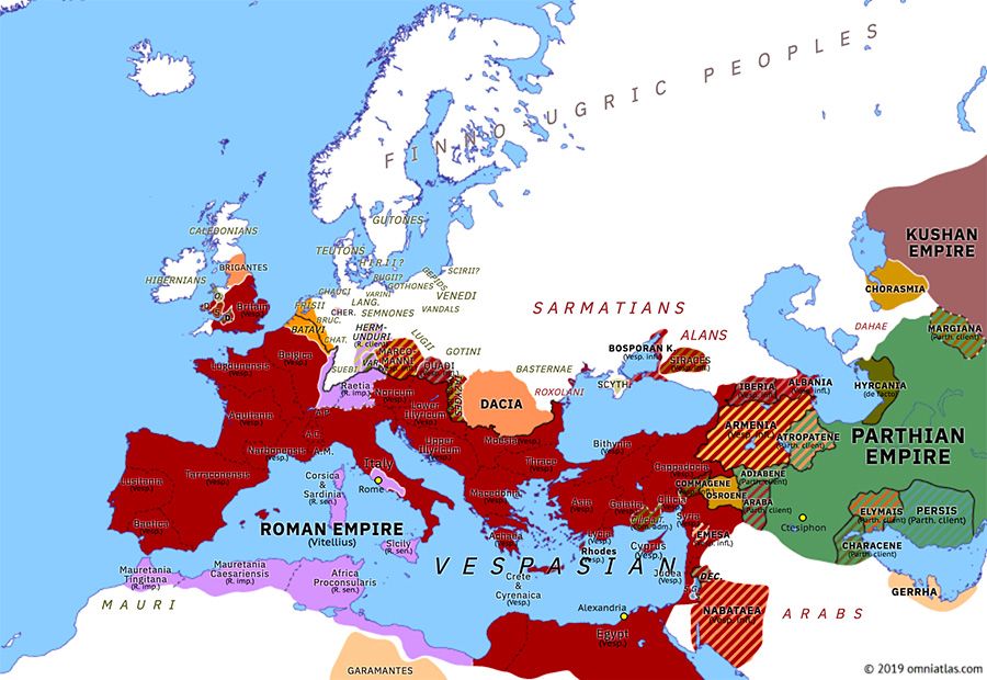 Ancient Rome Map Of Europe