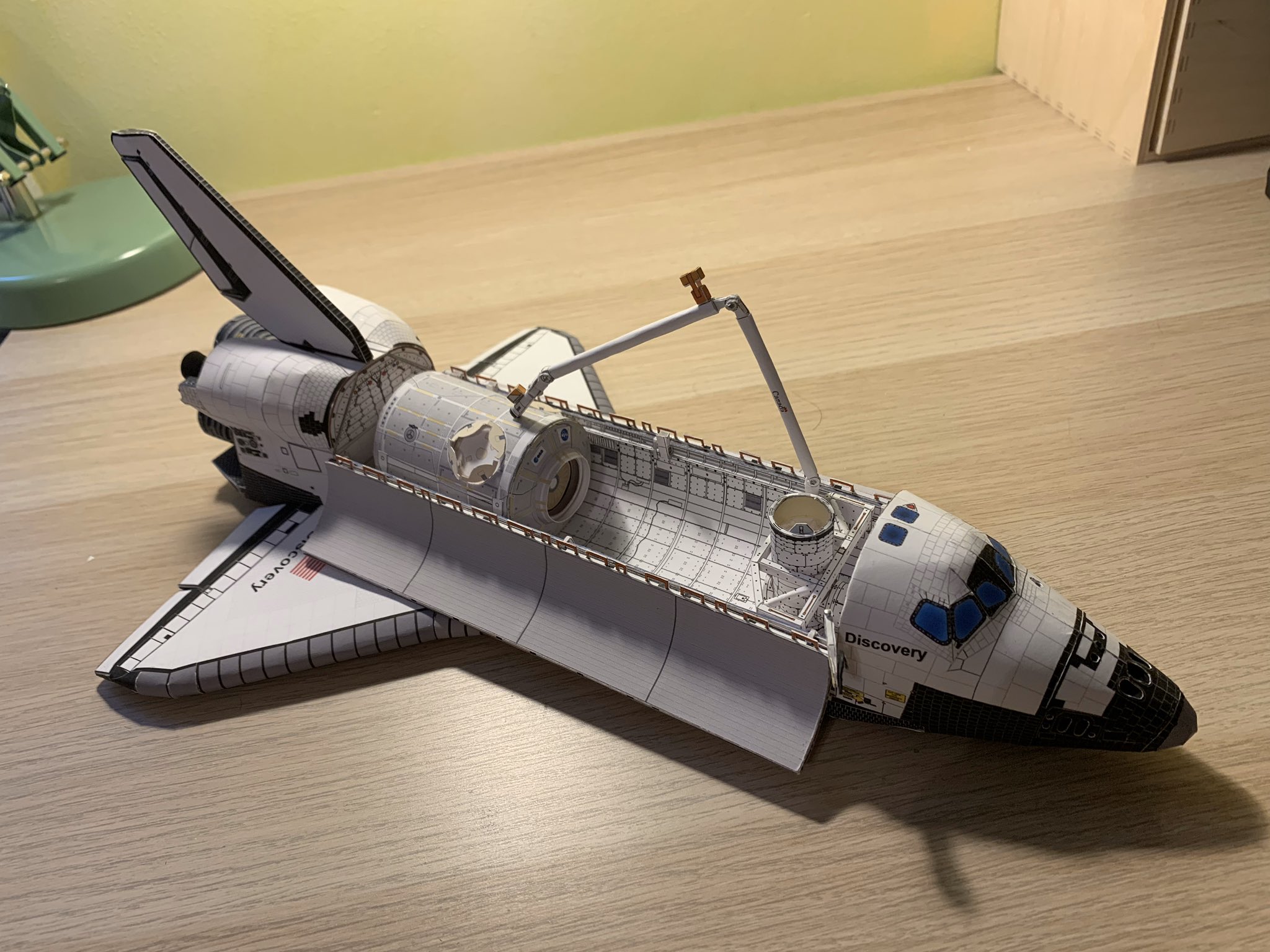 Paper Space Shuttle Model